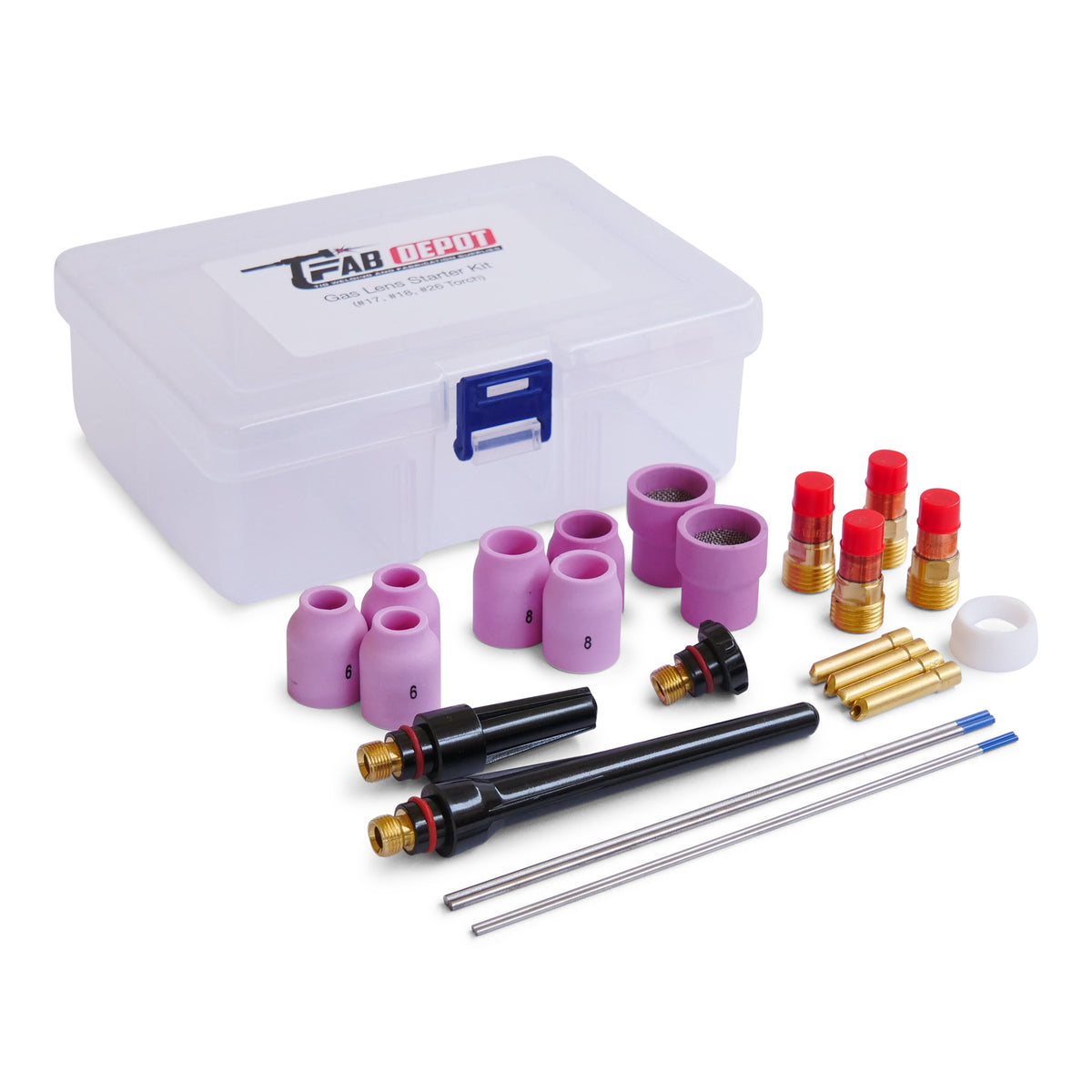 Gas Lens Tig Essentials Kit (#17 , #18 or #26 torch) – FabDepot